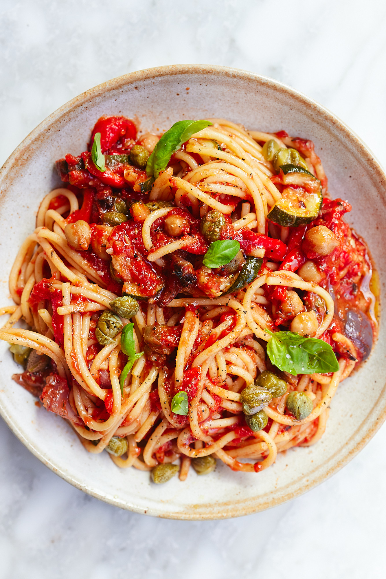 Mediterranean Vegetable Spaghetti | Deliciously Ella (UK)