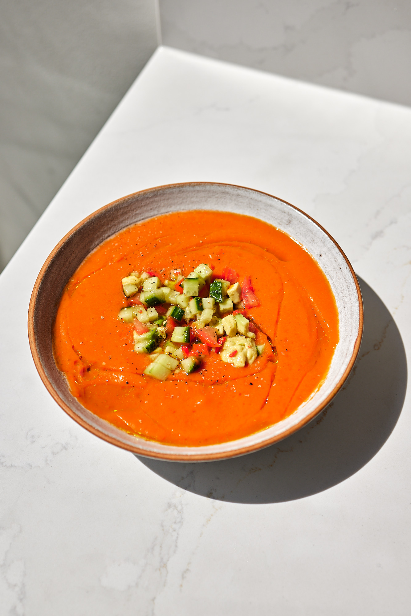 Summer Gazpacho With Avocado Salsa | Deliciously Ella (UK)