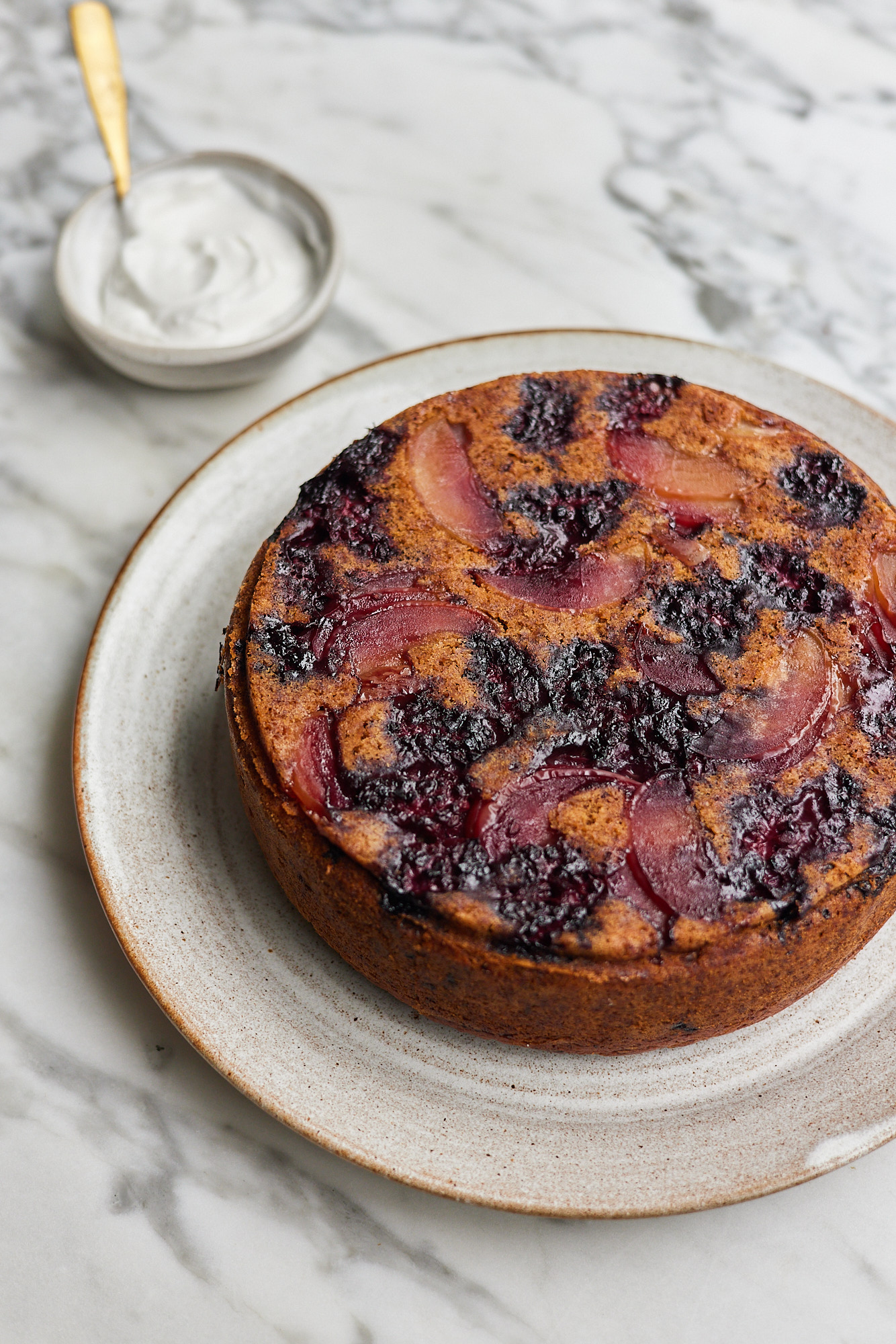 Blackberry & Apple Upside-Down Cake | Deliciously Ella (UK)