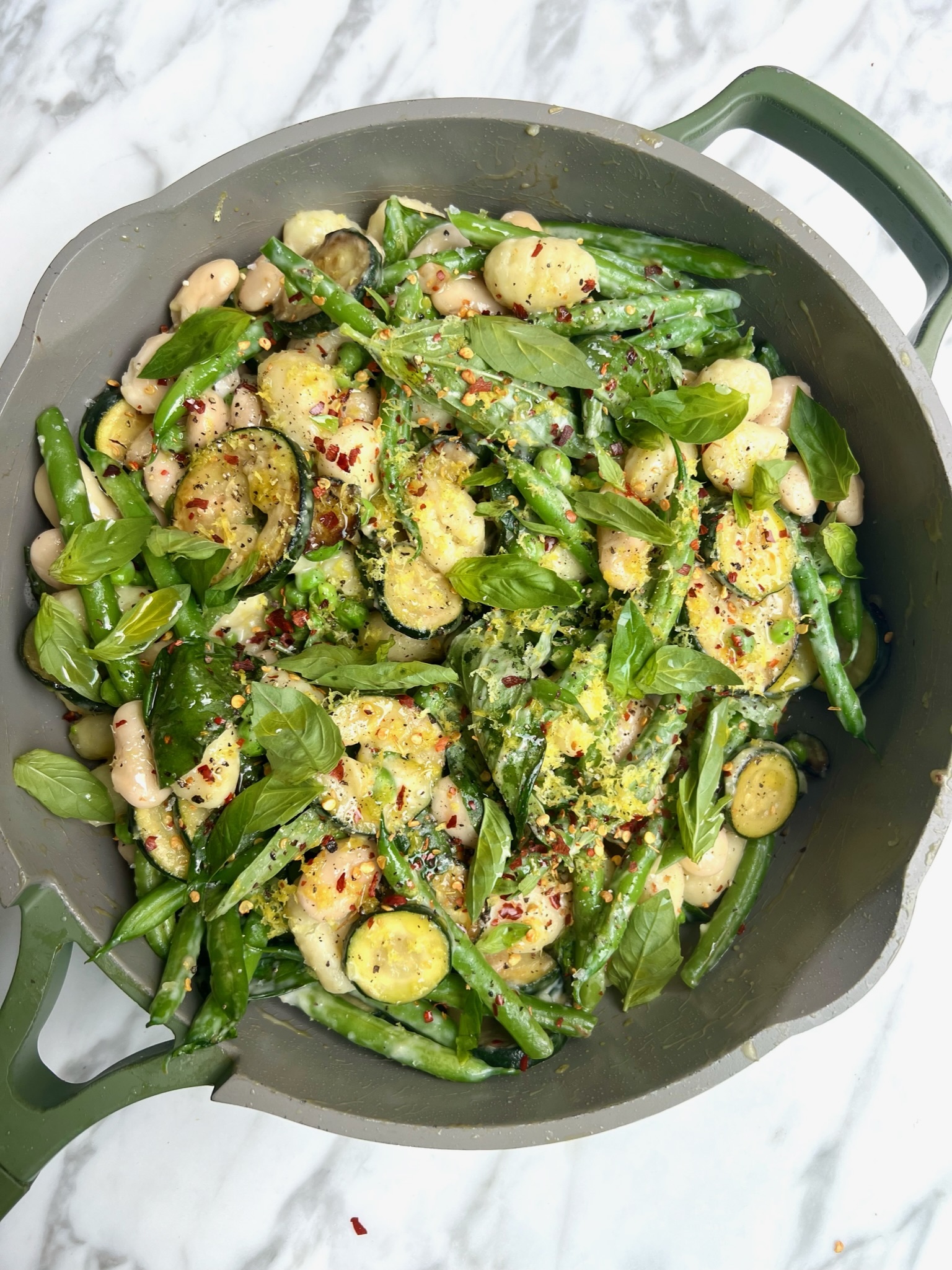 Creamy Courgette & Green Bean Gnocchi | Deliciously Ella (UK)