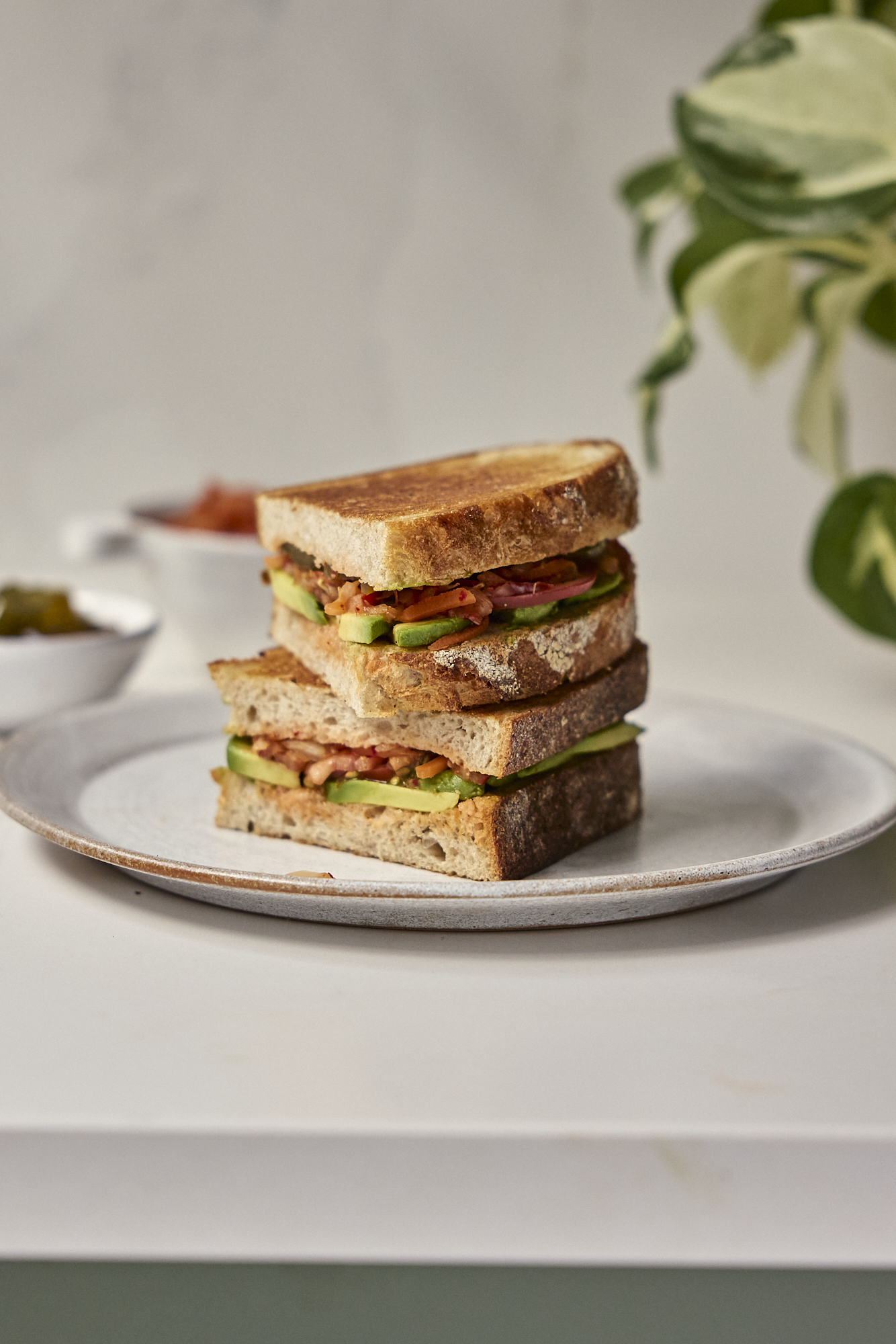 Speedy Avocado & Kimchi Toastie | Deliciously Ella (UK)