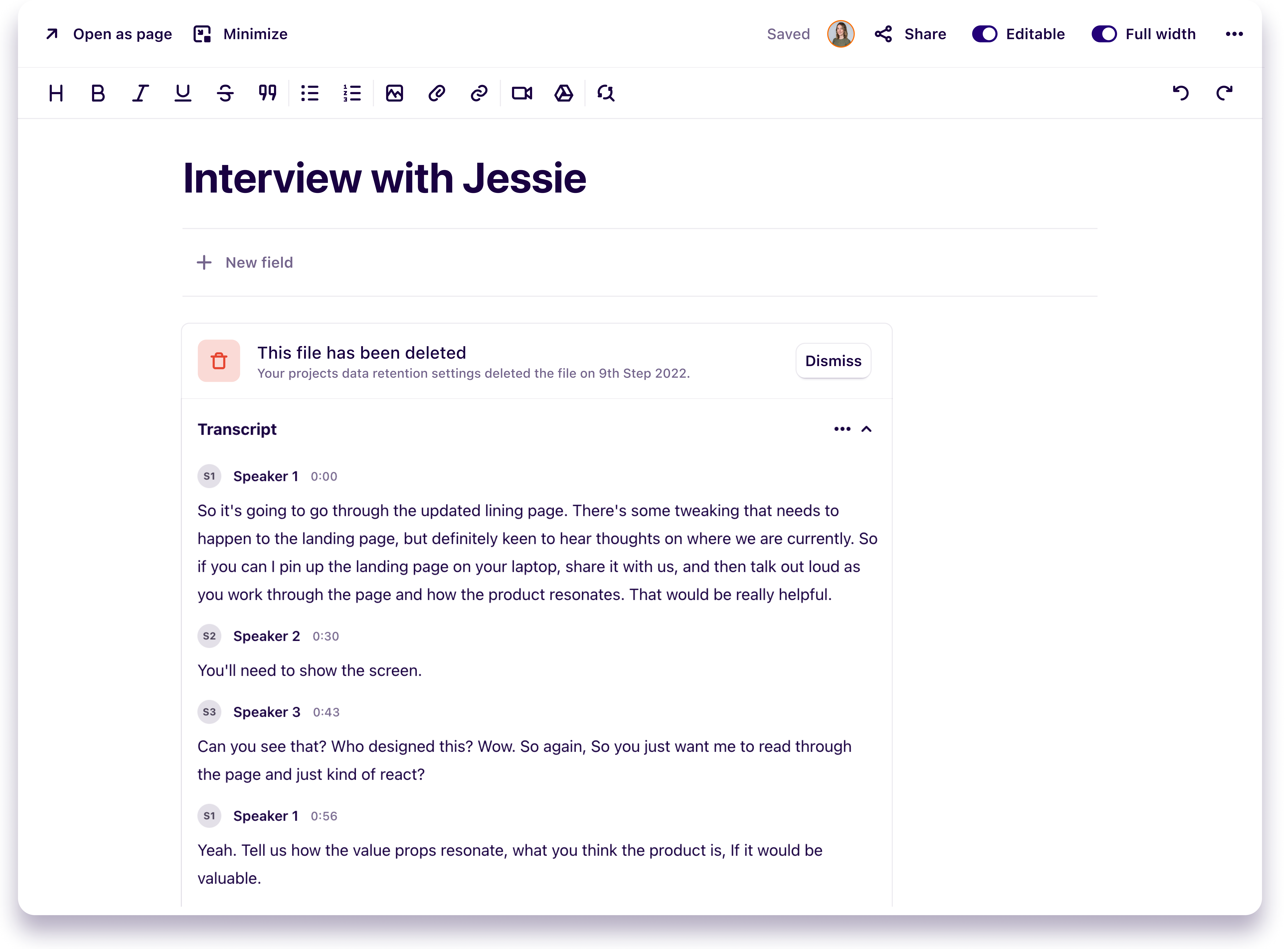 Custom data retention