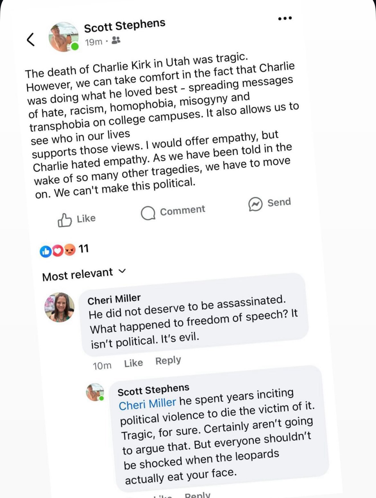 Army Colonel Scott Stephens Celebrates Political Violence, Ruins Career ...