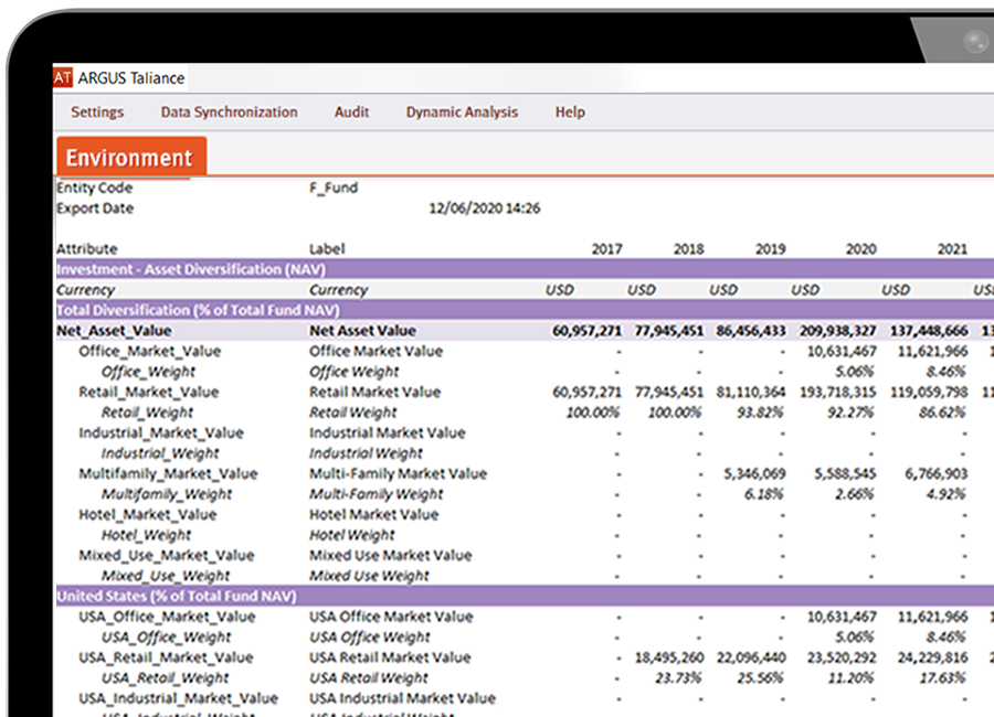 ARGUS Taliance - Real Estate Fund Management Software
