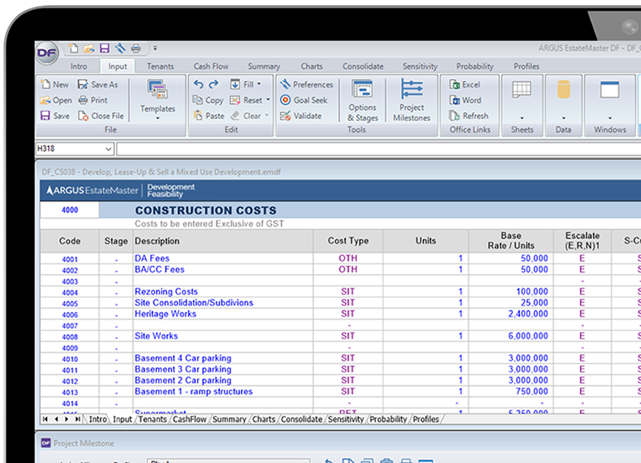 ARGUS EstateMaster - Property Development Feasibility Software