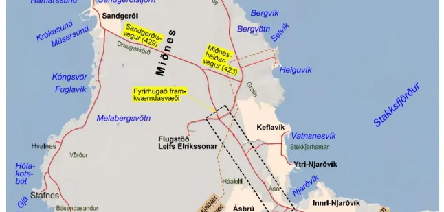 Reykjanesbraut - Hafnavegur - Garðskagavegur | Ísland.is