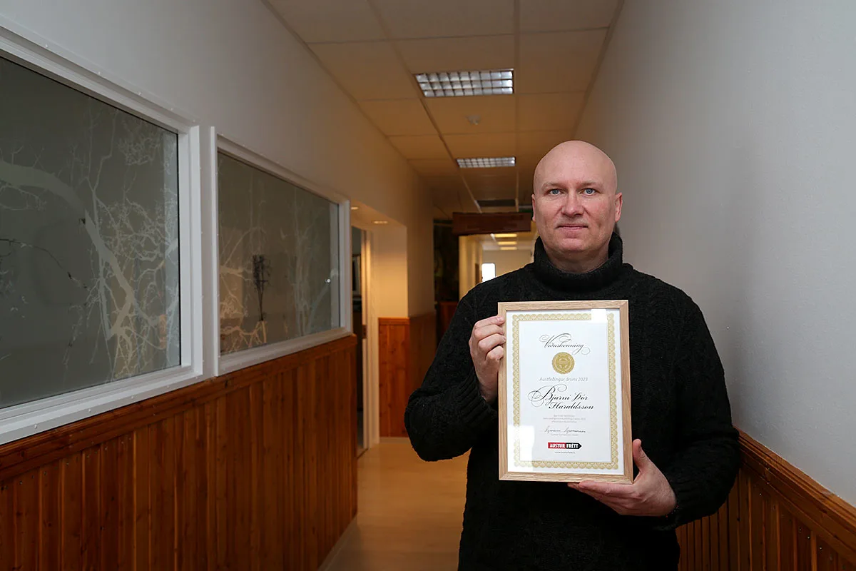 Bjarni Þór Austfirðingur of the Year | Ísland.is