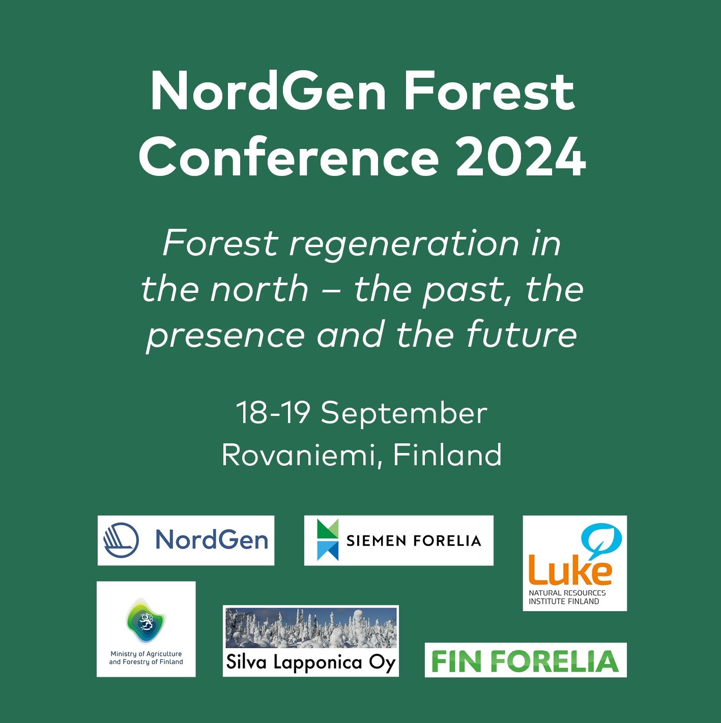 Registration open for the NordGen Forest Conference 2024 | Land and ...