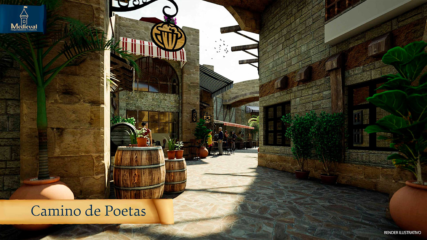 Apartamentos en Medieval parque residencial y comercial