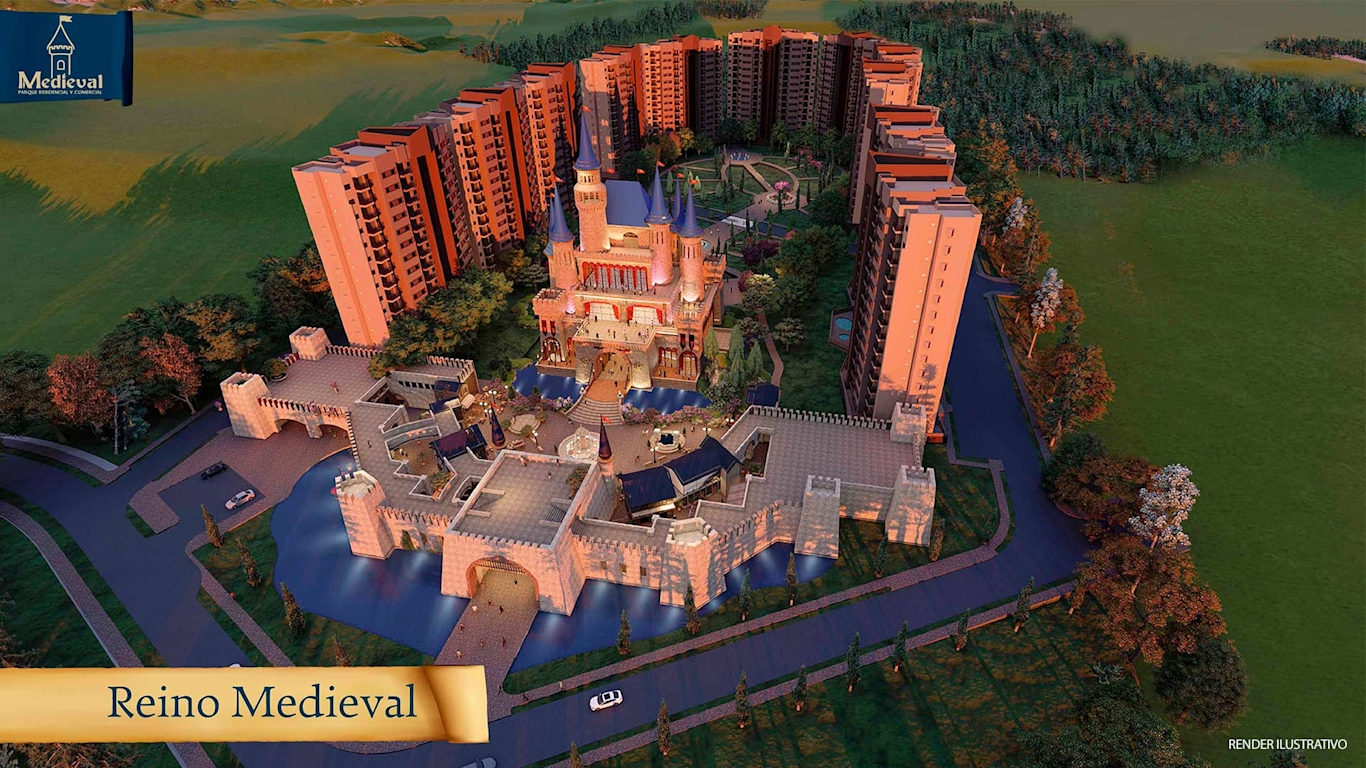 Apartamentos en Medieval parque residencial y comercial