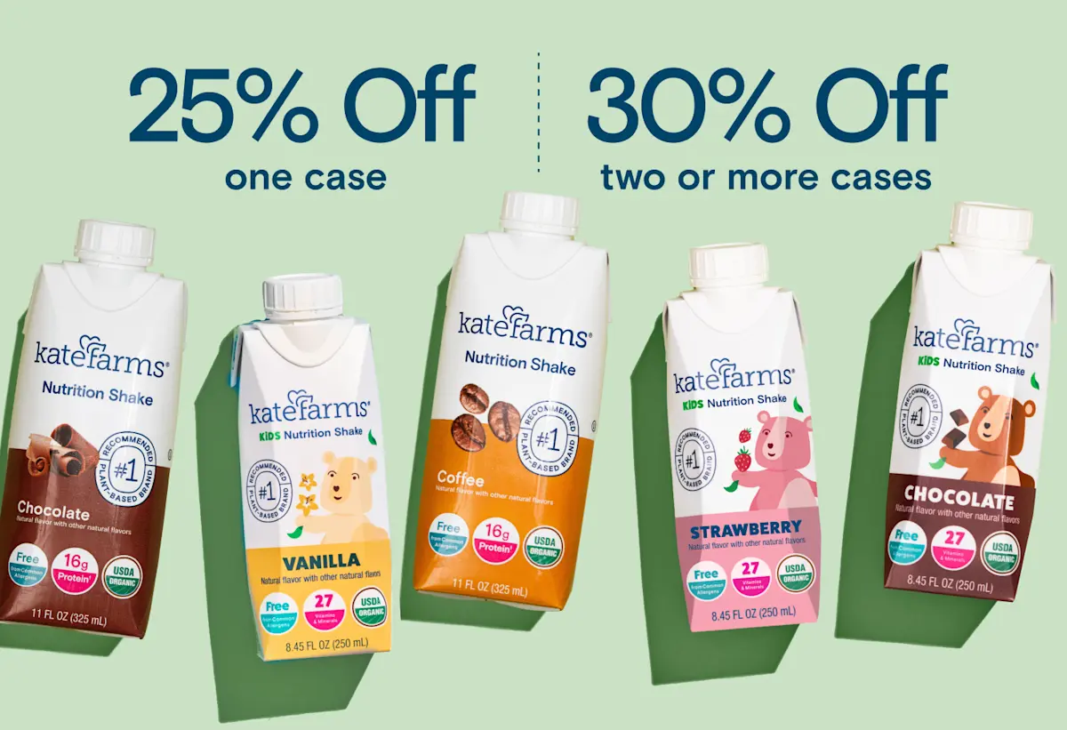 Kate Farms | Plant-Based Tube Feeding Formulas & Shakes