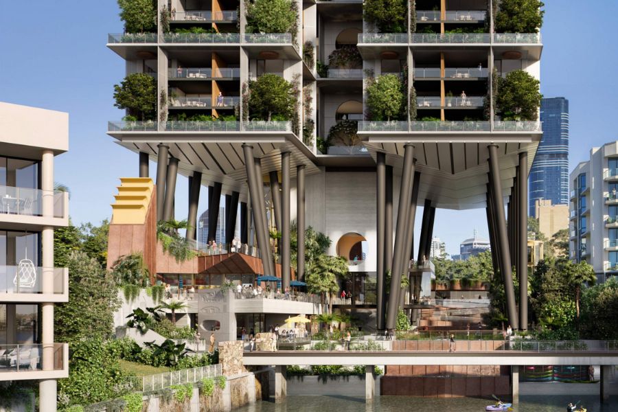 Elevated Tower Plans Filed for Brisbane’s Dockside Precinct | The Urban ...