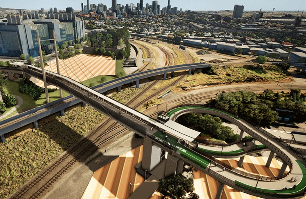Pedestrian Bridge Plans Unveiled for $5.4bn Cross River Rail