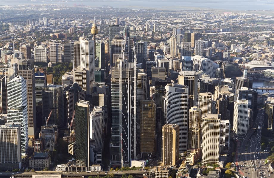 Lendlease’s $1.9bn Salesforce Tower Tops Out