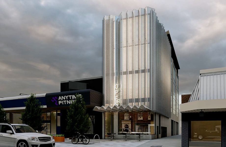 Zig-Zag Walls, Perforated Metal: Surveyor Plots Office Tower | The ...