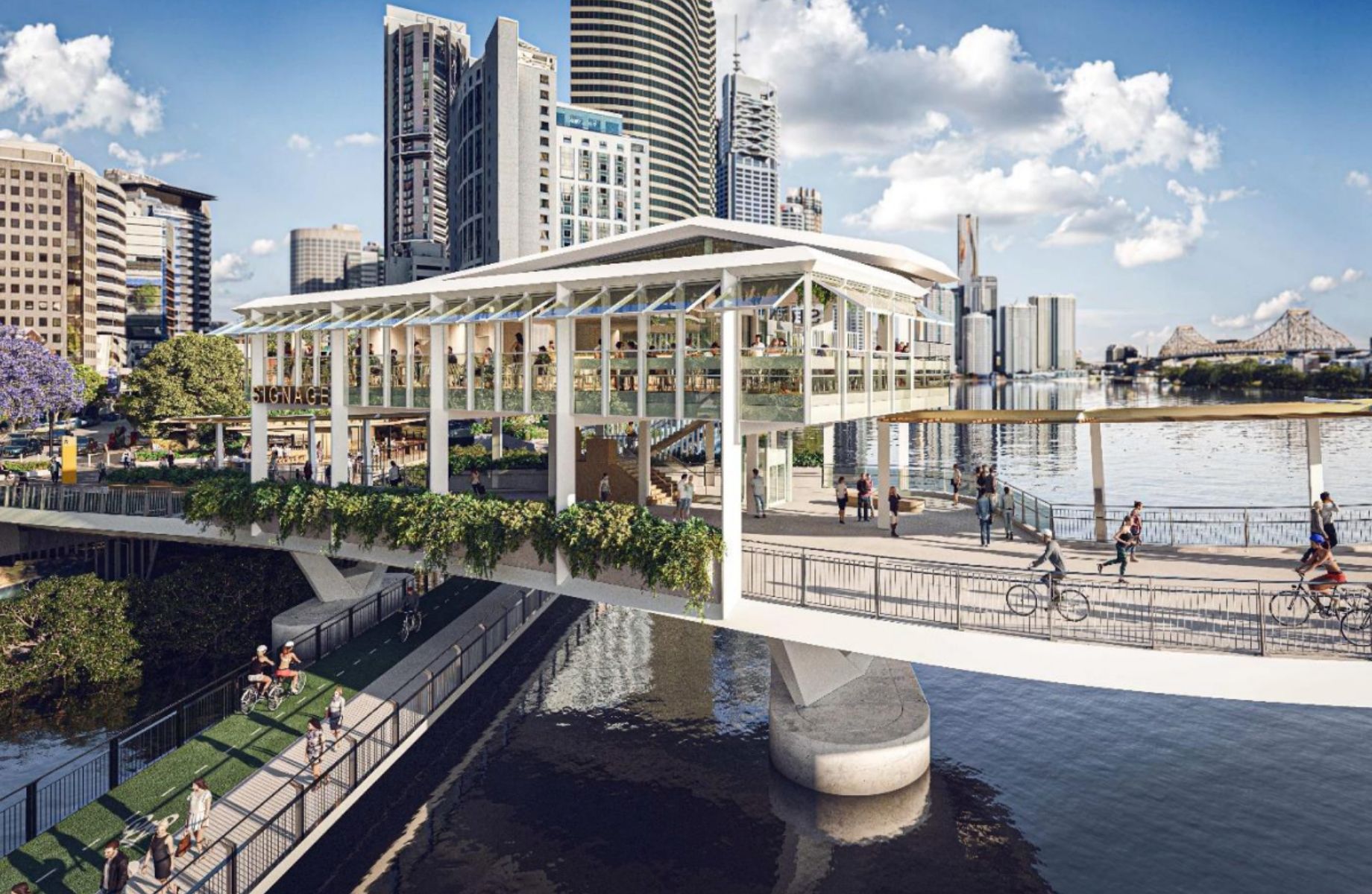 Over-Water Dining Plans Revealed for City Bridge | The Urban Developer