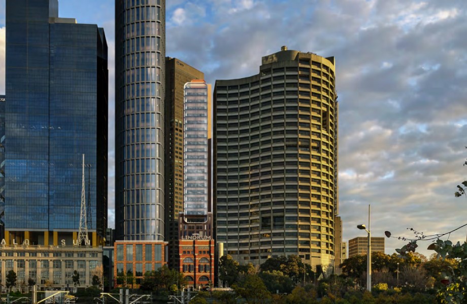 Time and Place Plans Office Tower for Hotel Lindrum | The Urban Developer