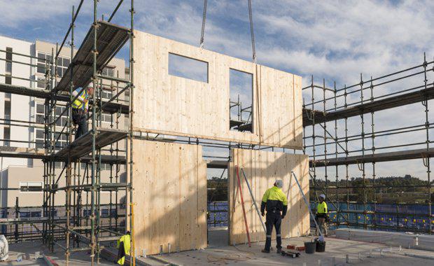 Building Oz's Biggest Timber Tower With CLT: 78 Shipping Containers Of ...