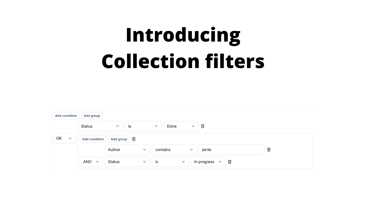 Introducing Filters for Cloudpress Collections