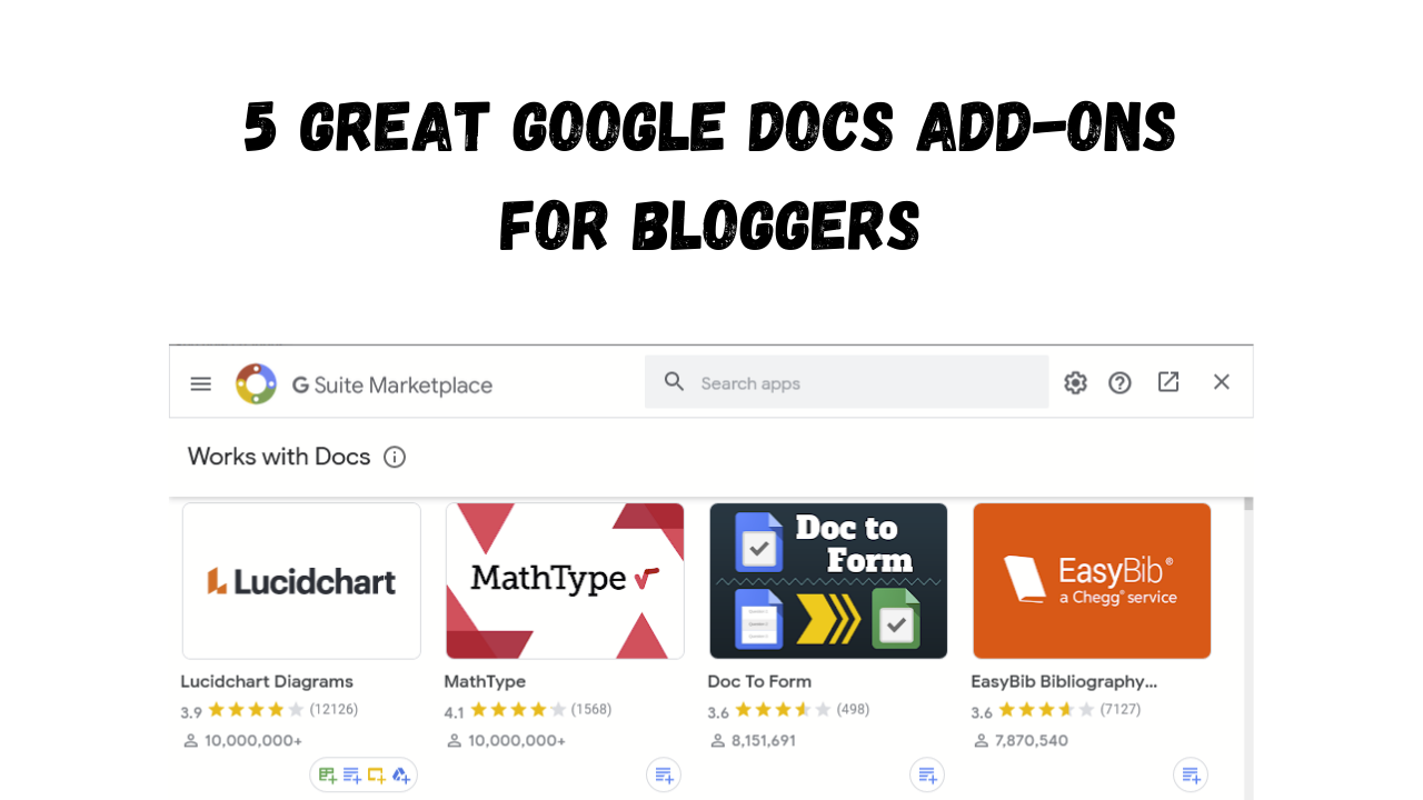 Our favourite Google Docs add-ons for bloggers