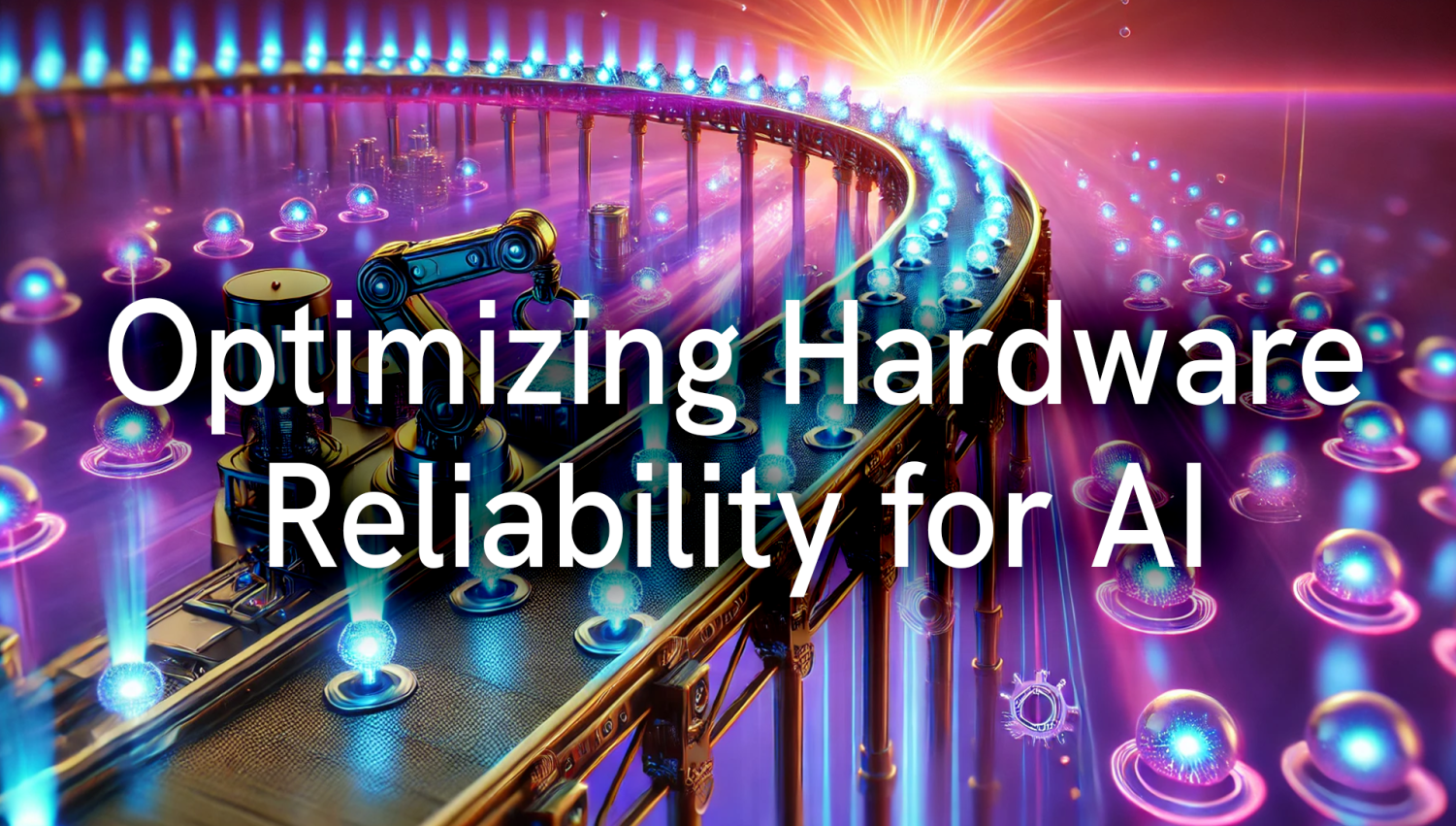 Optimizing hardware reliability for AI acceleration