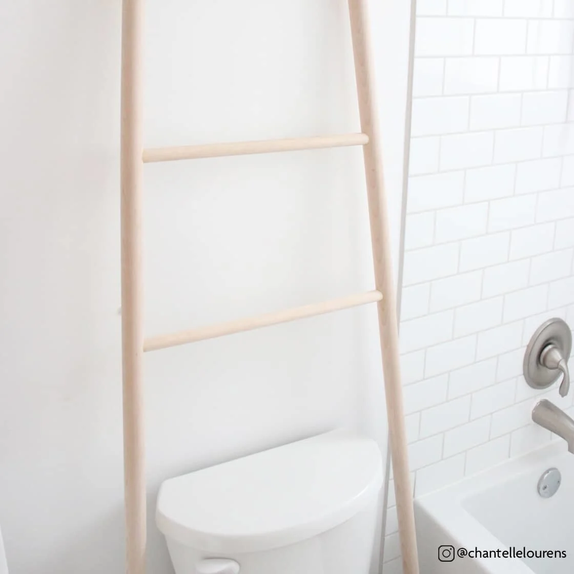 Here’s How to Build a Boho Bathroom Ladder