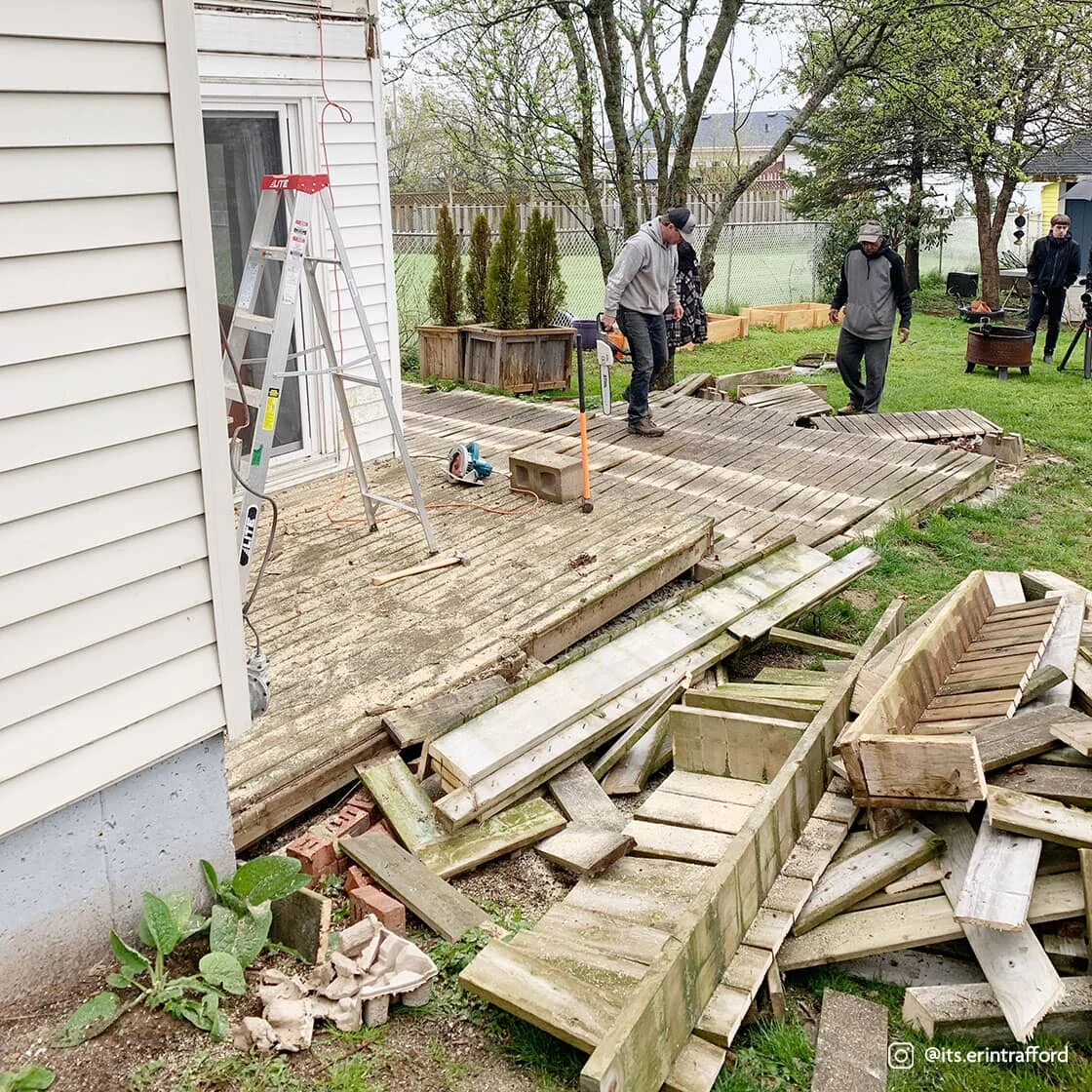 Planning Our New Deck & Tearing Out Our Old One