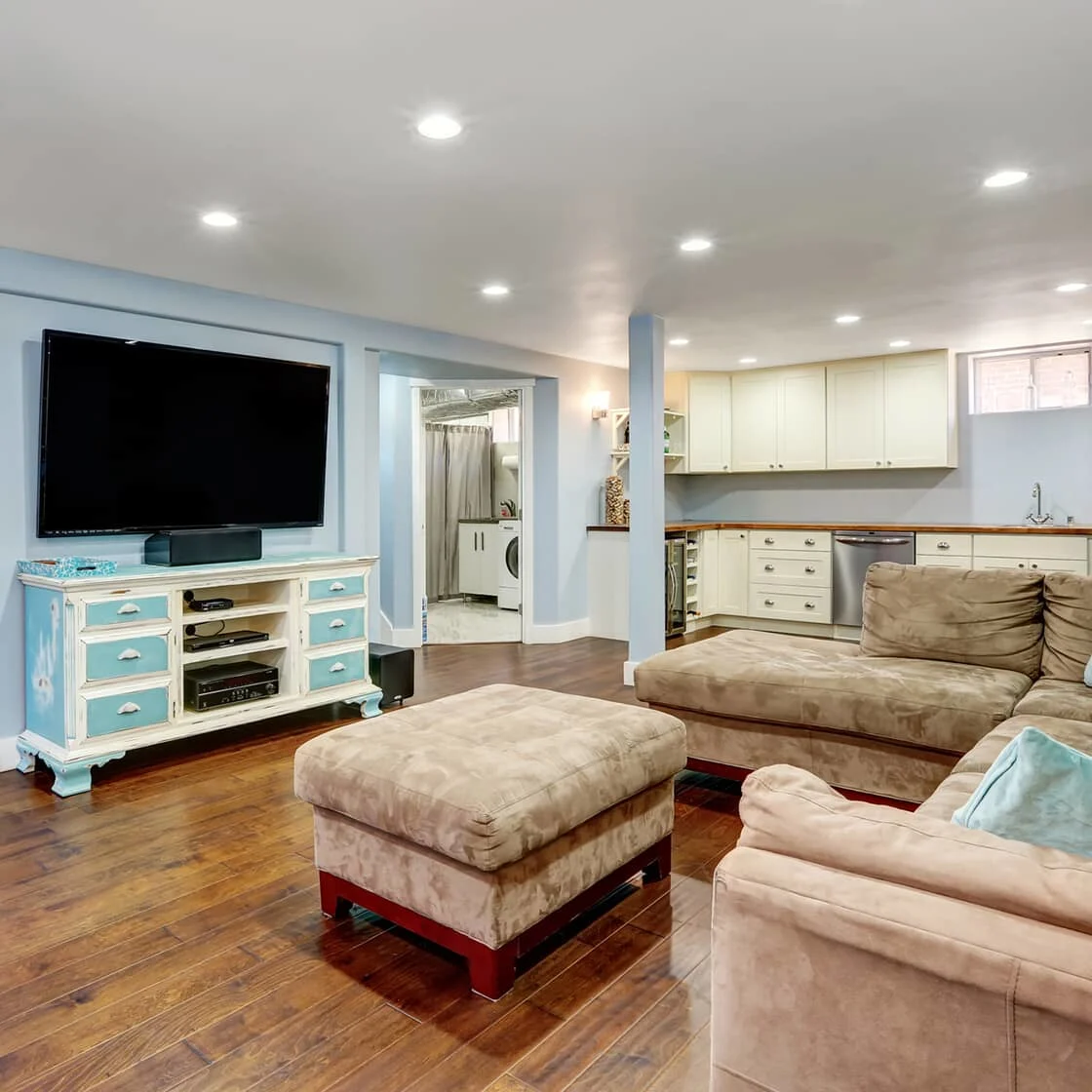 Here’s How to Create Zones in Your Basement | Home Hardware