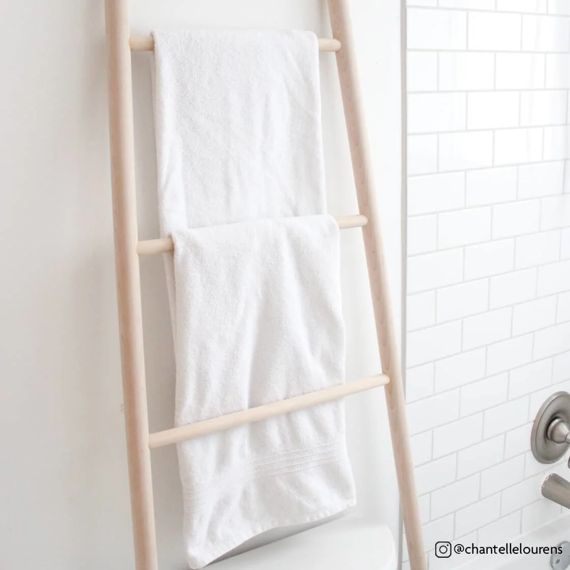 Here’s How to Build a Boho Bathroom Ladder