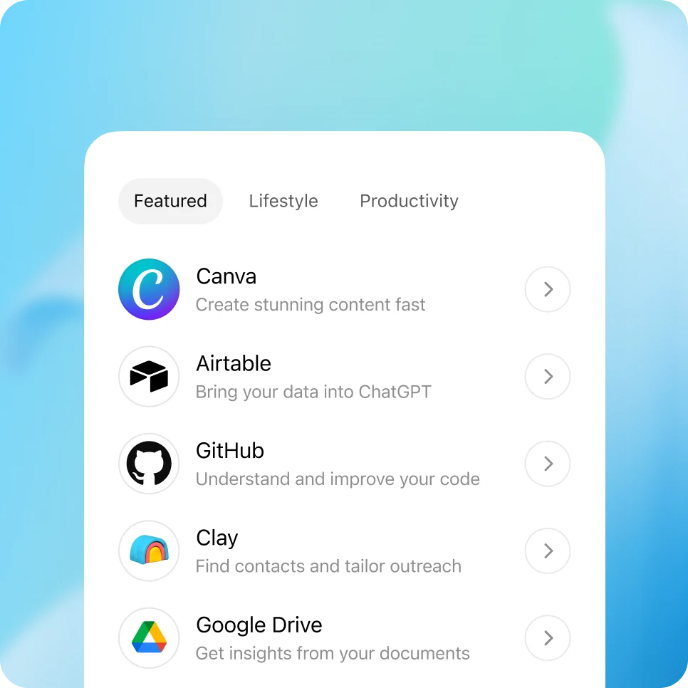 Apps in ChatGPT | Business integrations and workflows