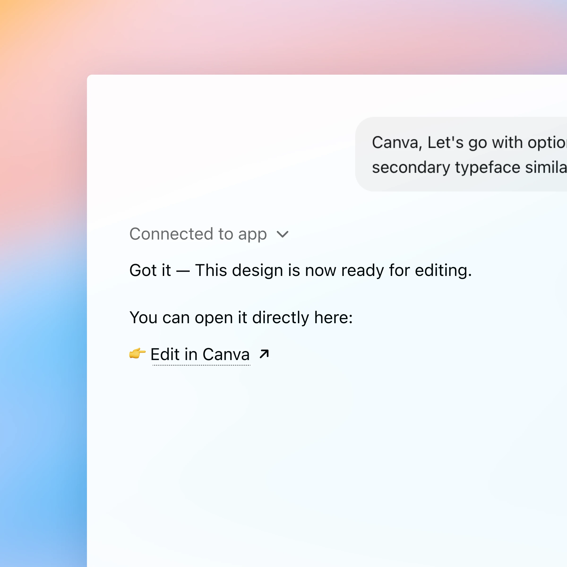 Create with Canva in ChatGPT