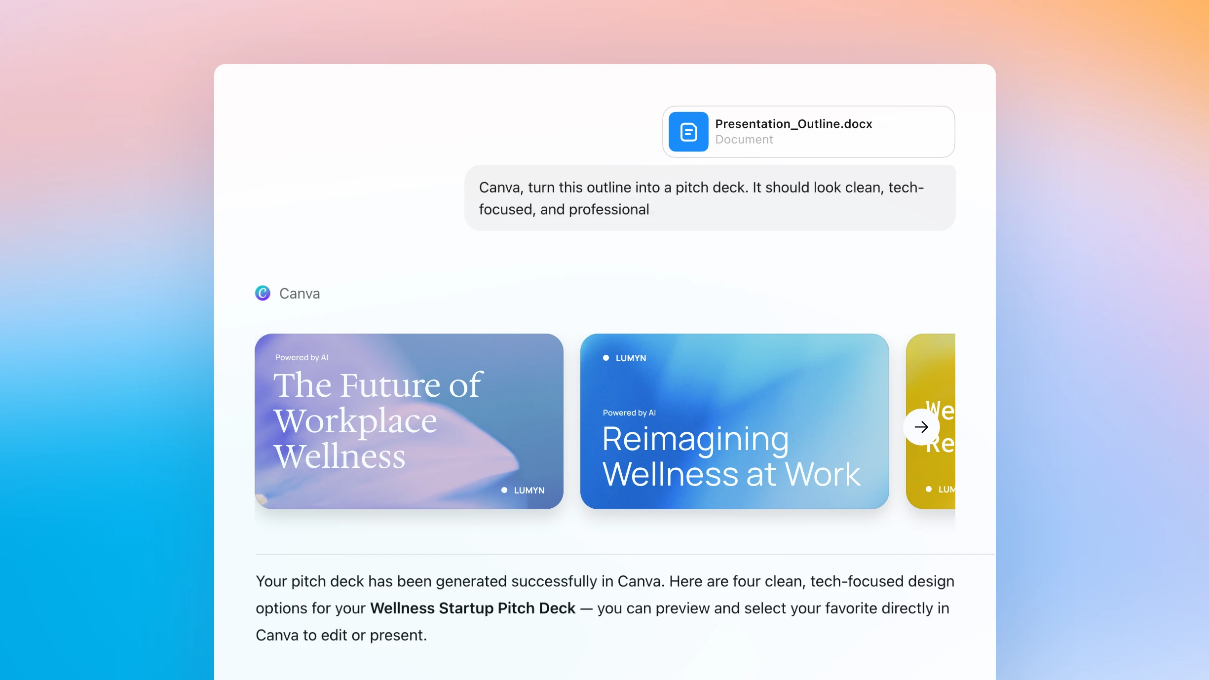 Create with Canva in ChatGPT
