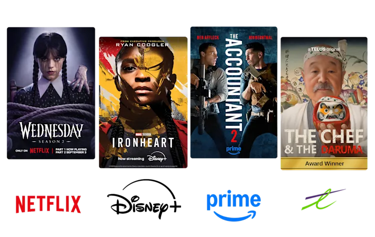 Save on video streaming in Canada with Stream+ | TELUS