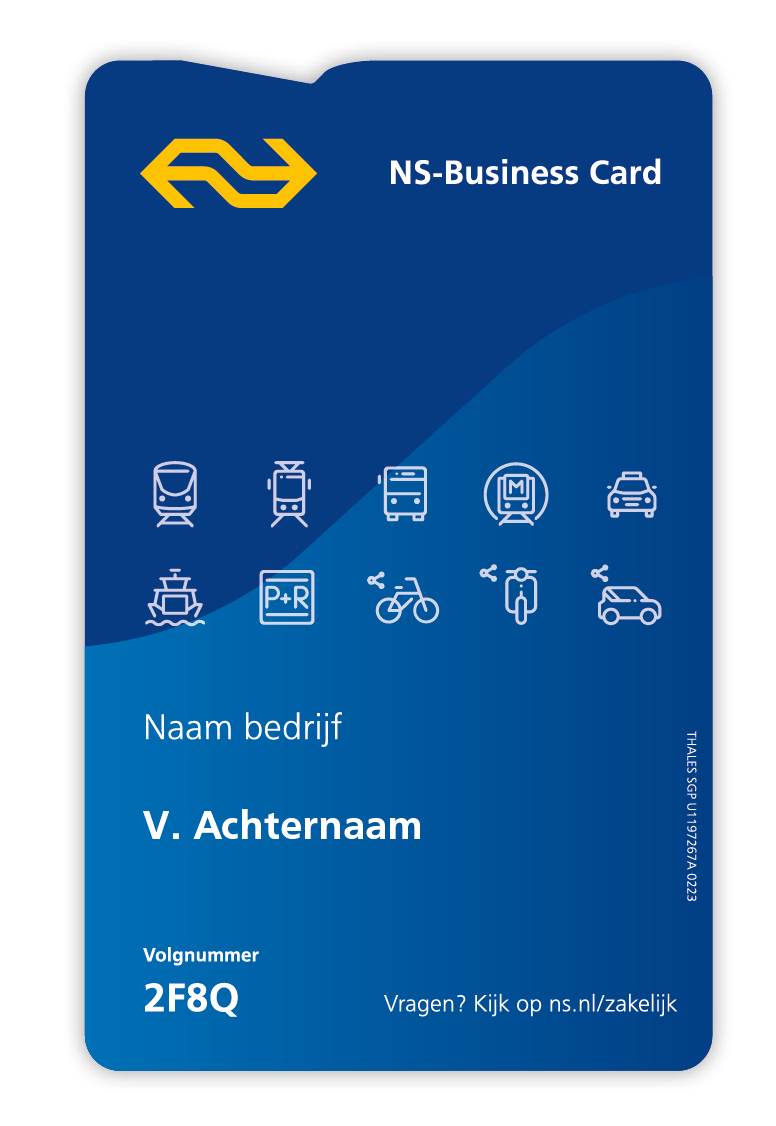 OV-pas: de nieuwe NS-Business Card | NS