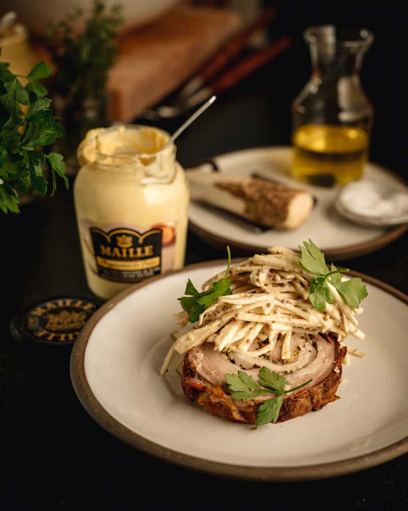 Recipe - Homemade Porchetta with celery root remoulade