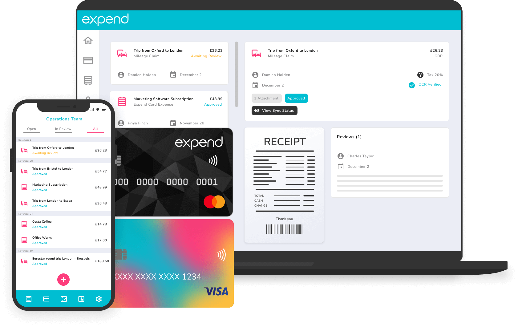 Expend's homepage shows you business expense management software with ...