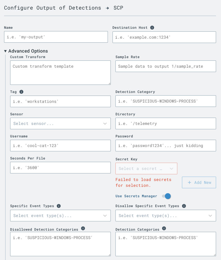 Secure copy protocol (SCP) | LimaCharlie