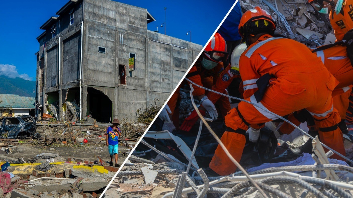 Volcano eruption sparks fears of further disaster in earthquake hit ...