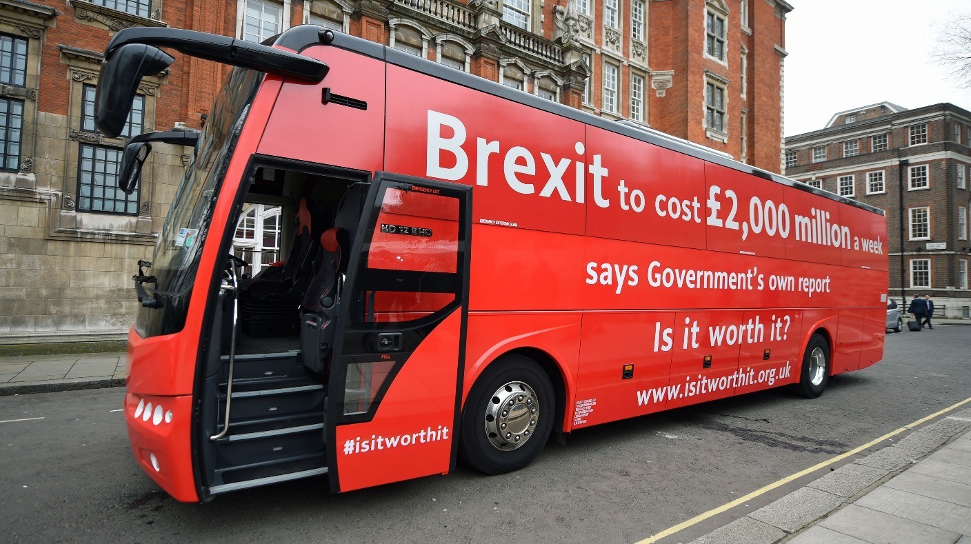 Remember the £350m Brexit bus? Well, there's another one doing the ...
