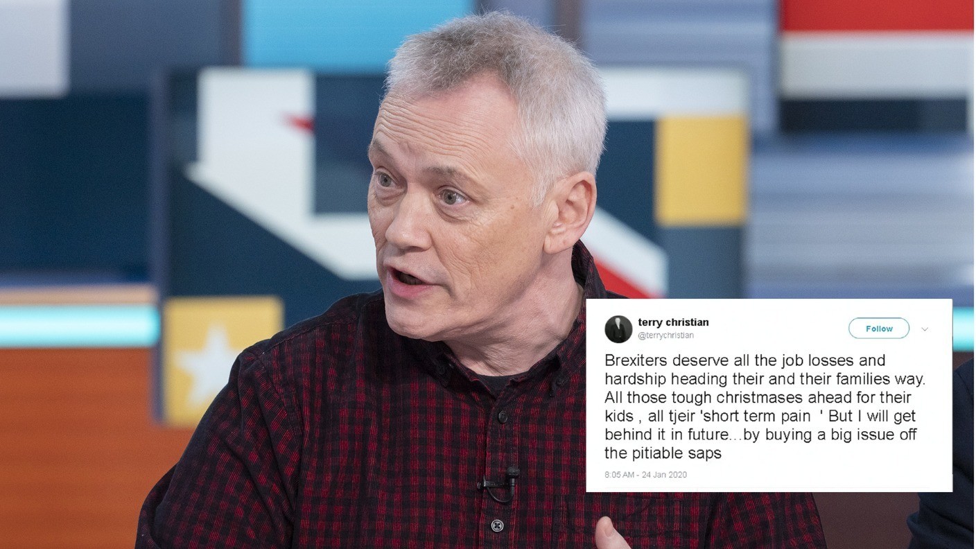 Terry Christian explains deleted tweet calling Brexiteers 'pitiable ...
