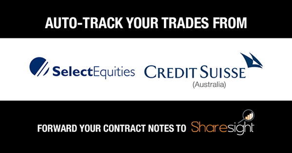 Auto-track your trades from Select Equities & Credit Suisse | Sharesight