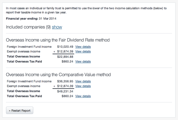 2 click FIF reporting. Yes, it's this easy. Yes, it's this automatic ...