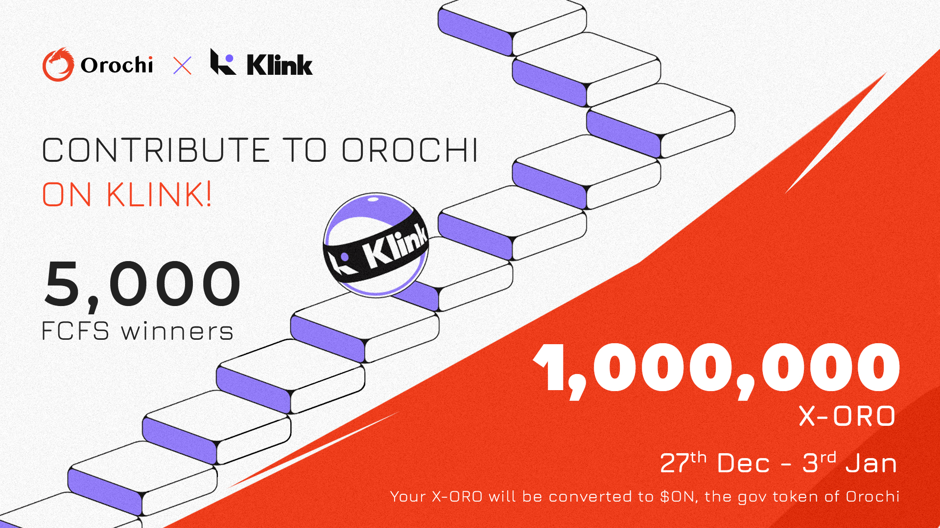 Earn Your Share of 1 Million X-ORO in Orochi x Klink Campaign