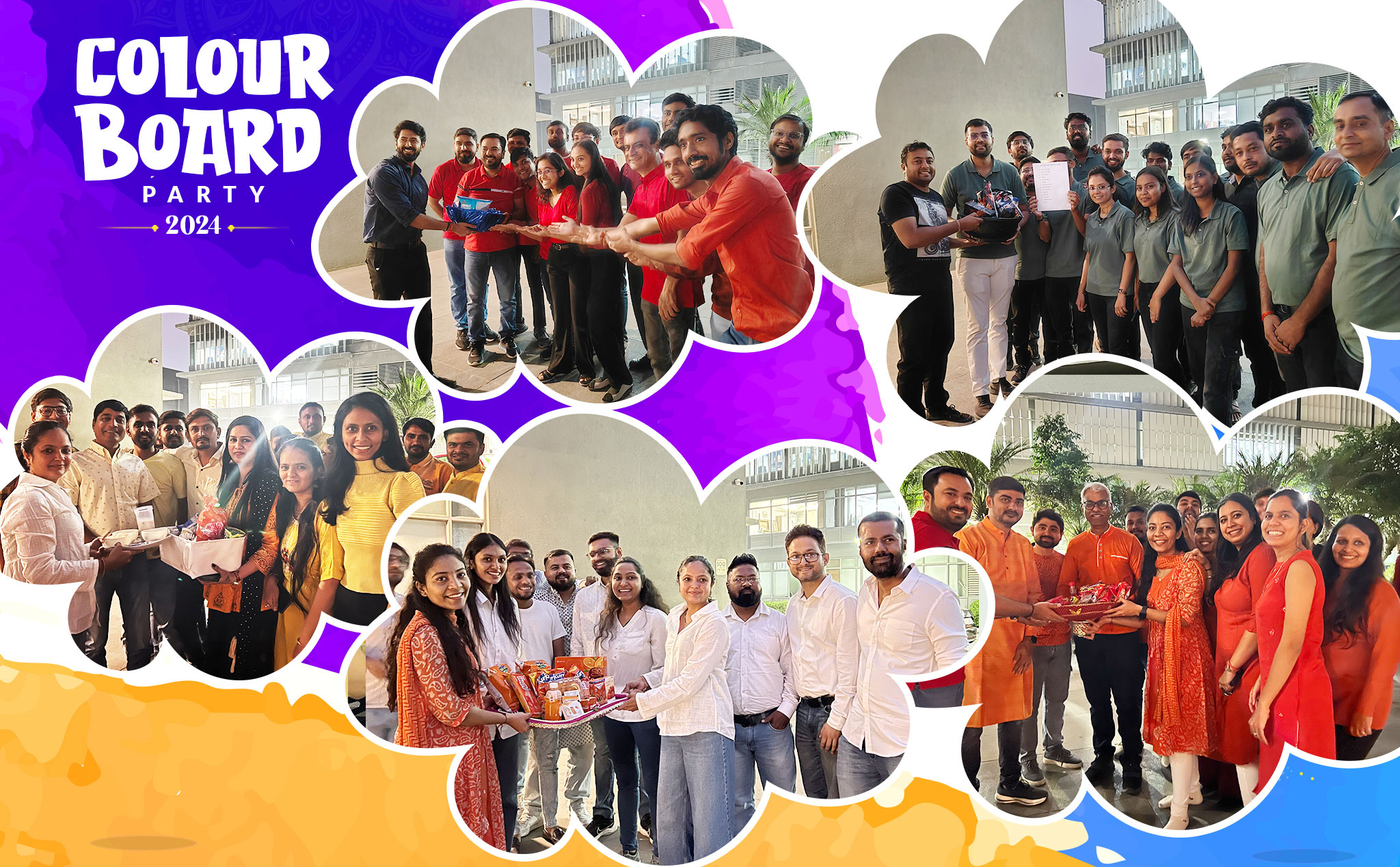 Christmas Celebration- Colour Board Party at Silicon