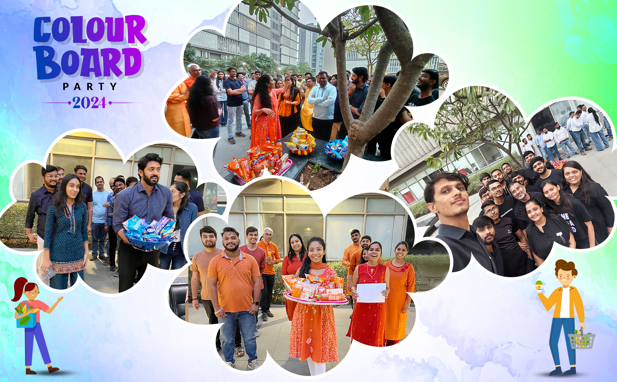Christmas Celebration- Colour Board Party at Silicon