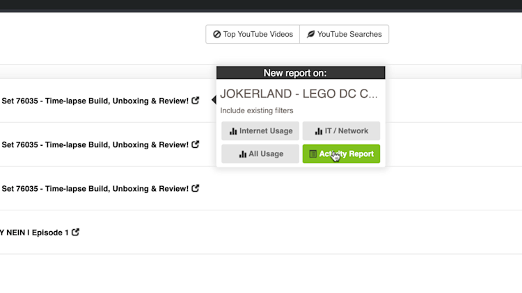 Reporting on YouTube videos watched with Fastvue Reporter Reporting on YouTube videos watched with Fastvue Reporter