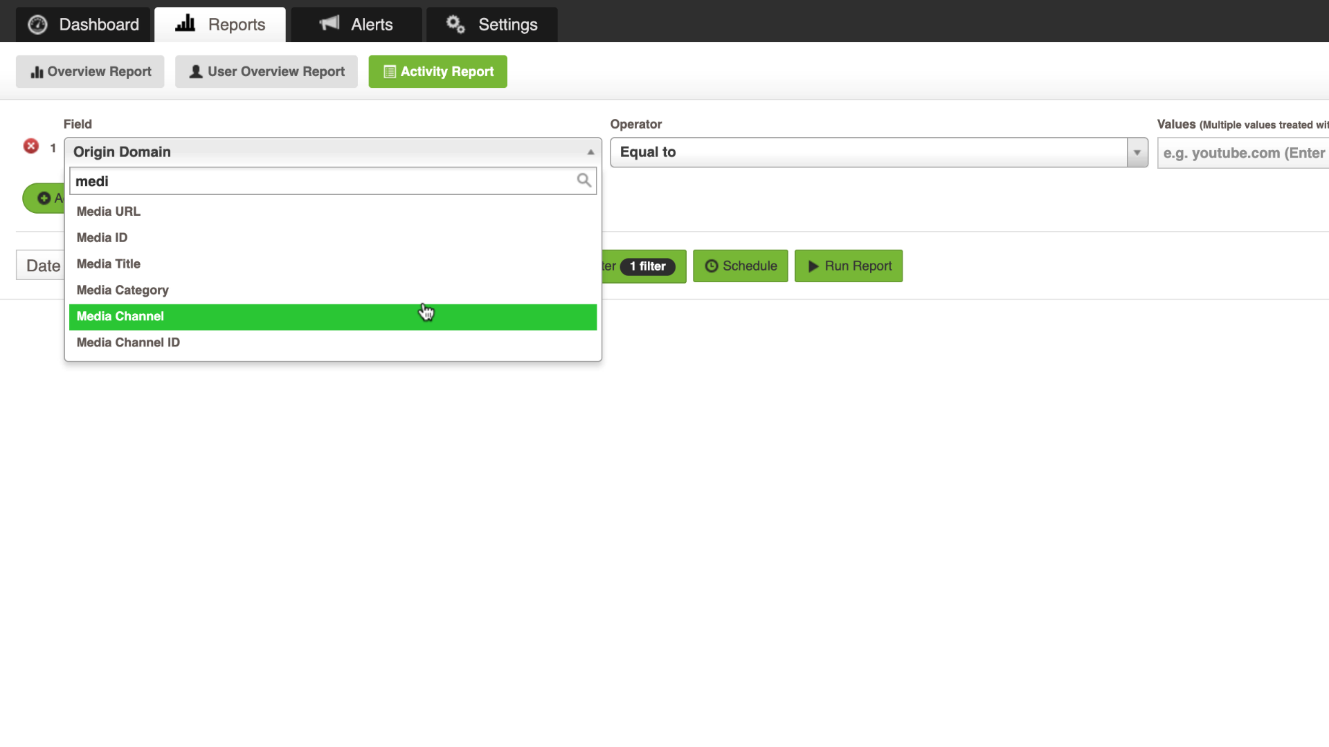 Reporting on YouTube videos watched with Fastvue Reporter