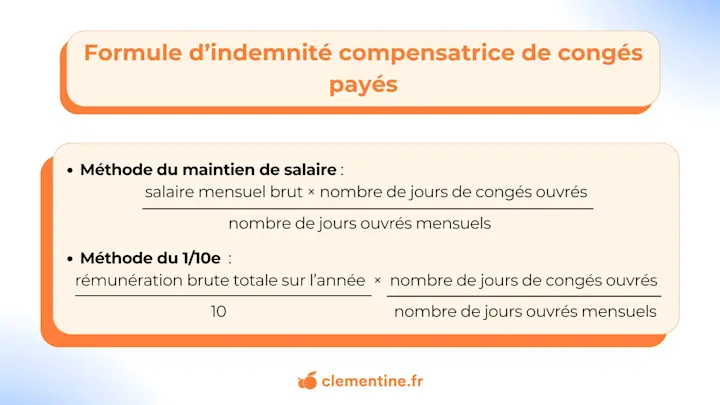 Simulateur d’indemnité compensatrice de congés payés
