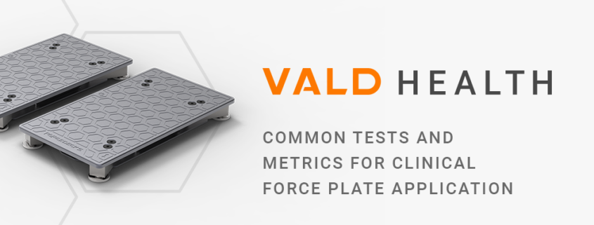 Common tests and metrics for clinical force plate application