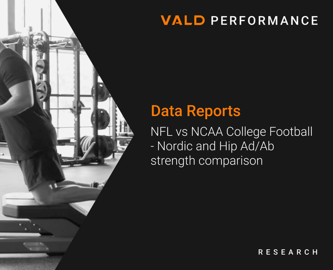 NFL vs NCAA College Football – Nordic and Hip Ad/Ab strength comparison